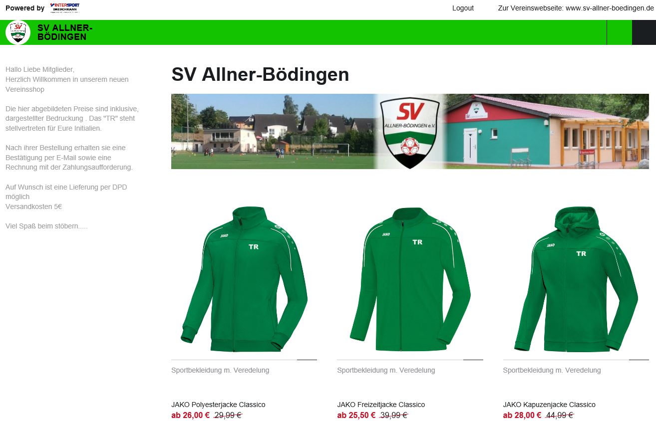 Vereinsshop – SV Allner-Bödingen